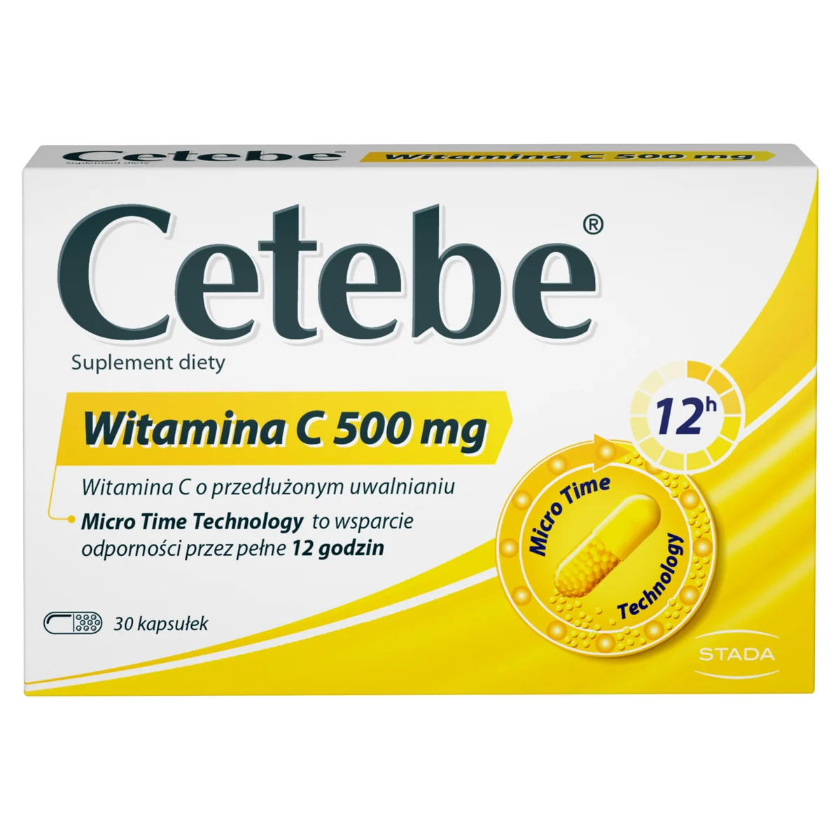 Cetebe Witamina C 500 mg, 30 kapsułek - melisa.pl