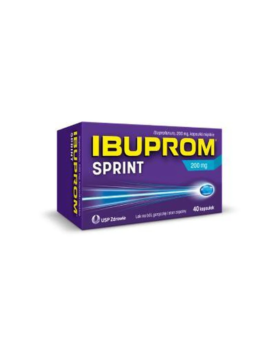 Ibuprom Sprint, kapsułki miękkie, 40 sztuk - wapteka.pl