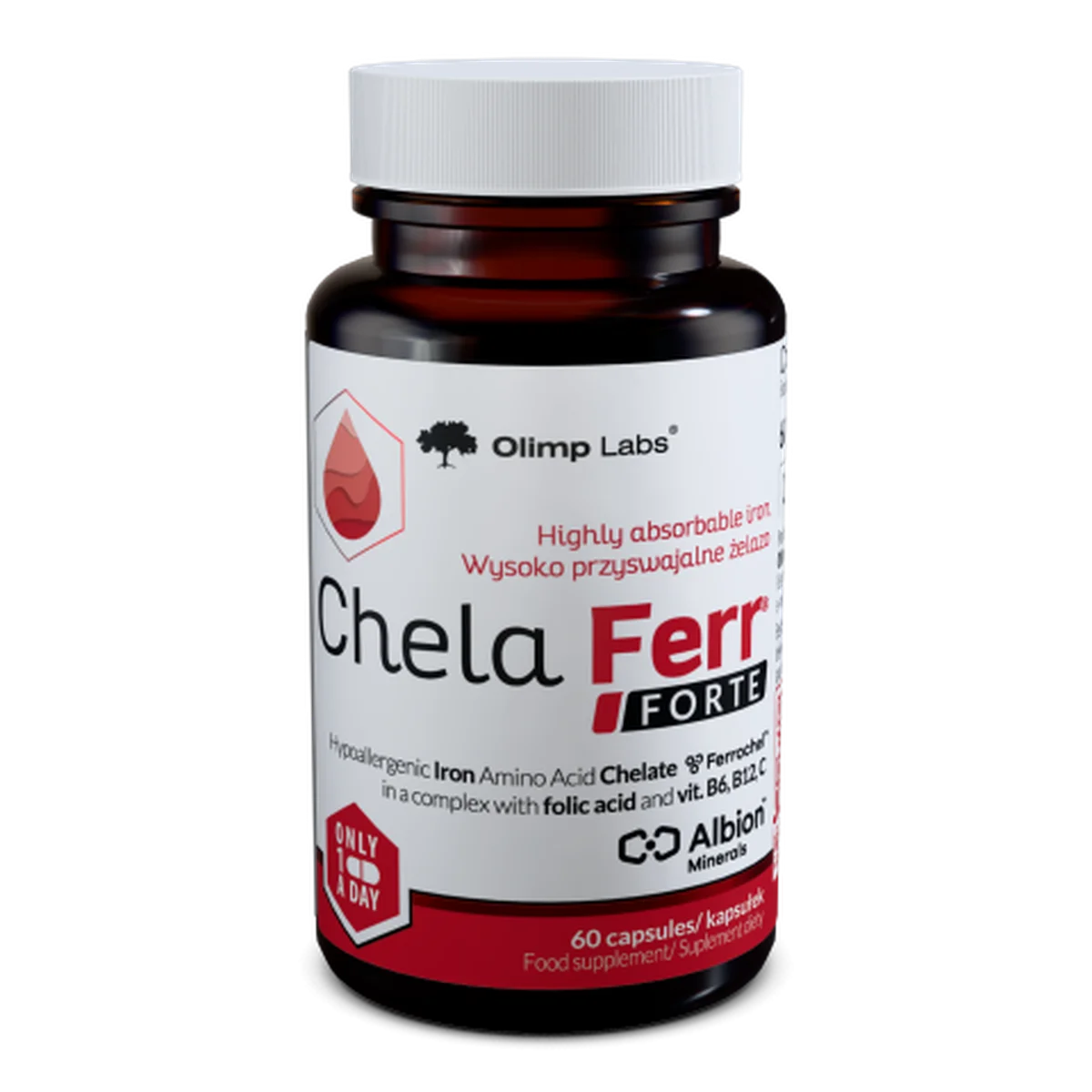 Chela-Ferr Forte, kapsułki, 60 sztuk - melisa.pl