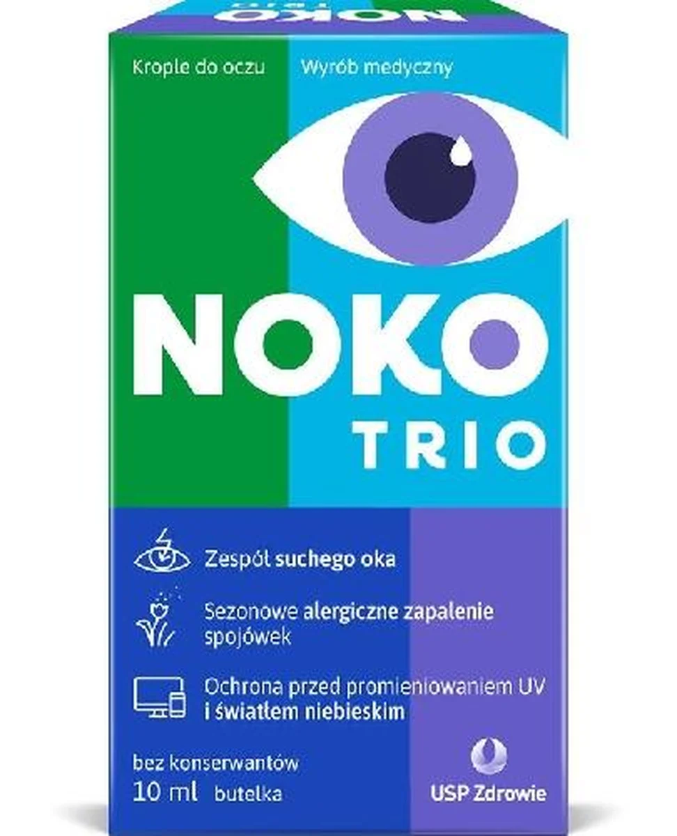 Noko Trio, krople do oczu, 10 ml - wapteka.pl