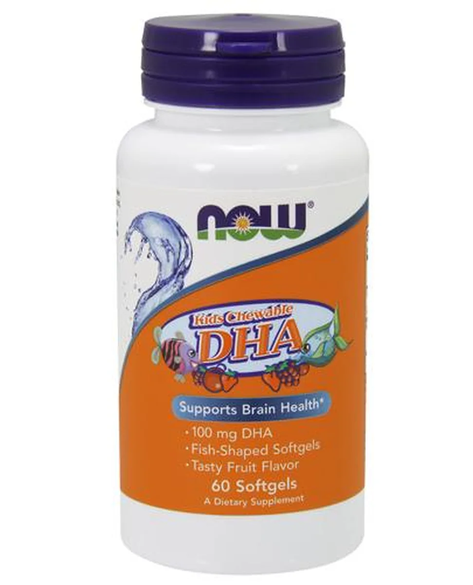 NOW Foods DHA Kids 60 kapsułek do żucia - wapteka.pl