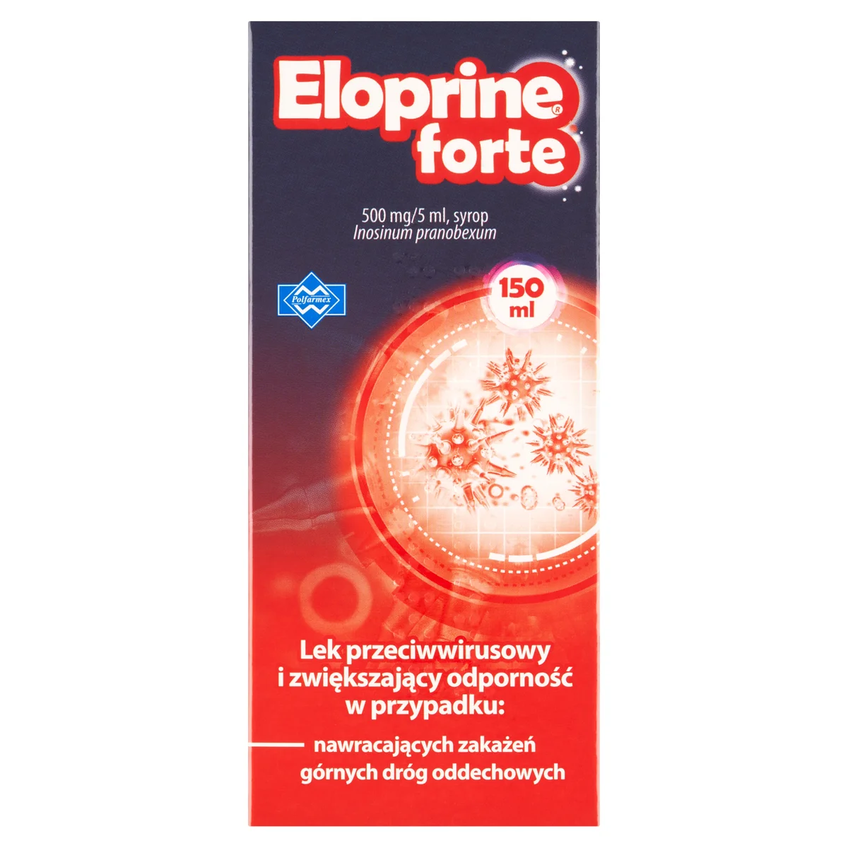 Eloprine Forte syrop 0,5g/5ml przeciwwirusowy zwiększający odporność ...
