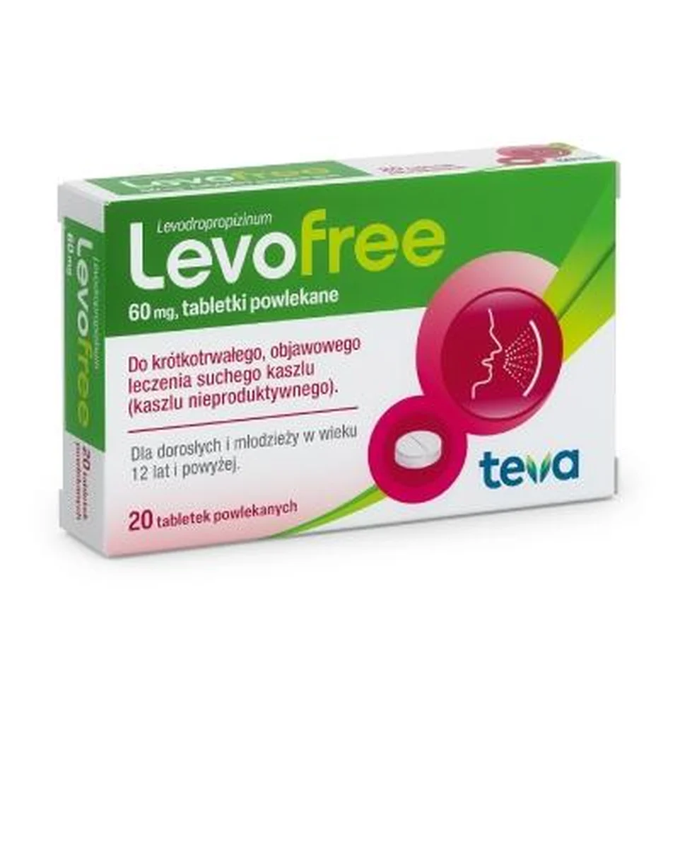 Levofree 60 mg tabletki powlekane, 20 sztuk - melisa.pl