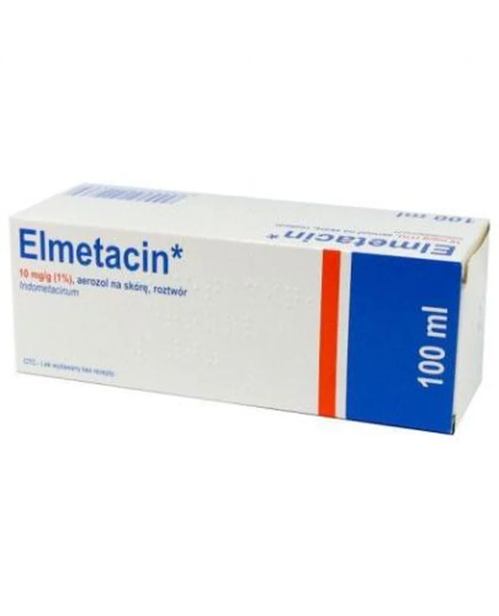 Elmetacin 10 mg/g (1%) aerozol na skórę, roztwór, 100 ml - melisa.pl