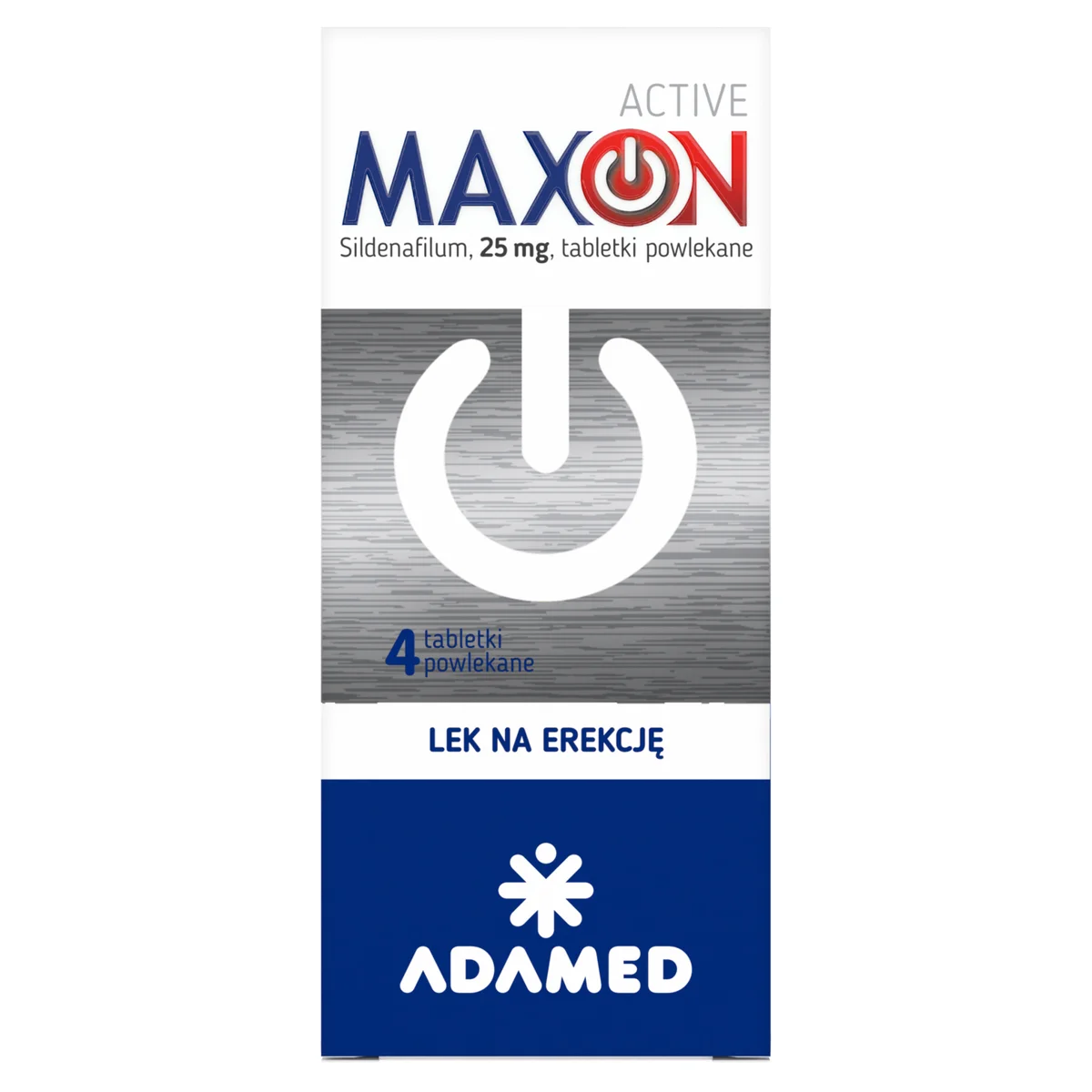 Maxon Active, 25 mg (Sildenafil), 4 tabletki powlekane na erekcję ...