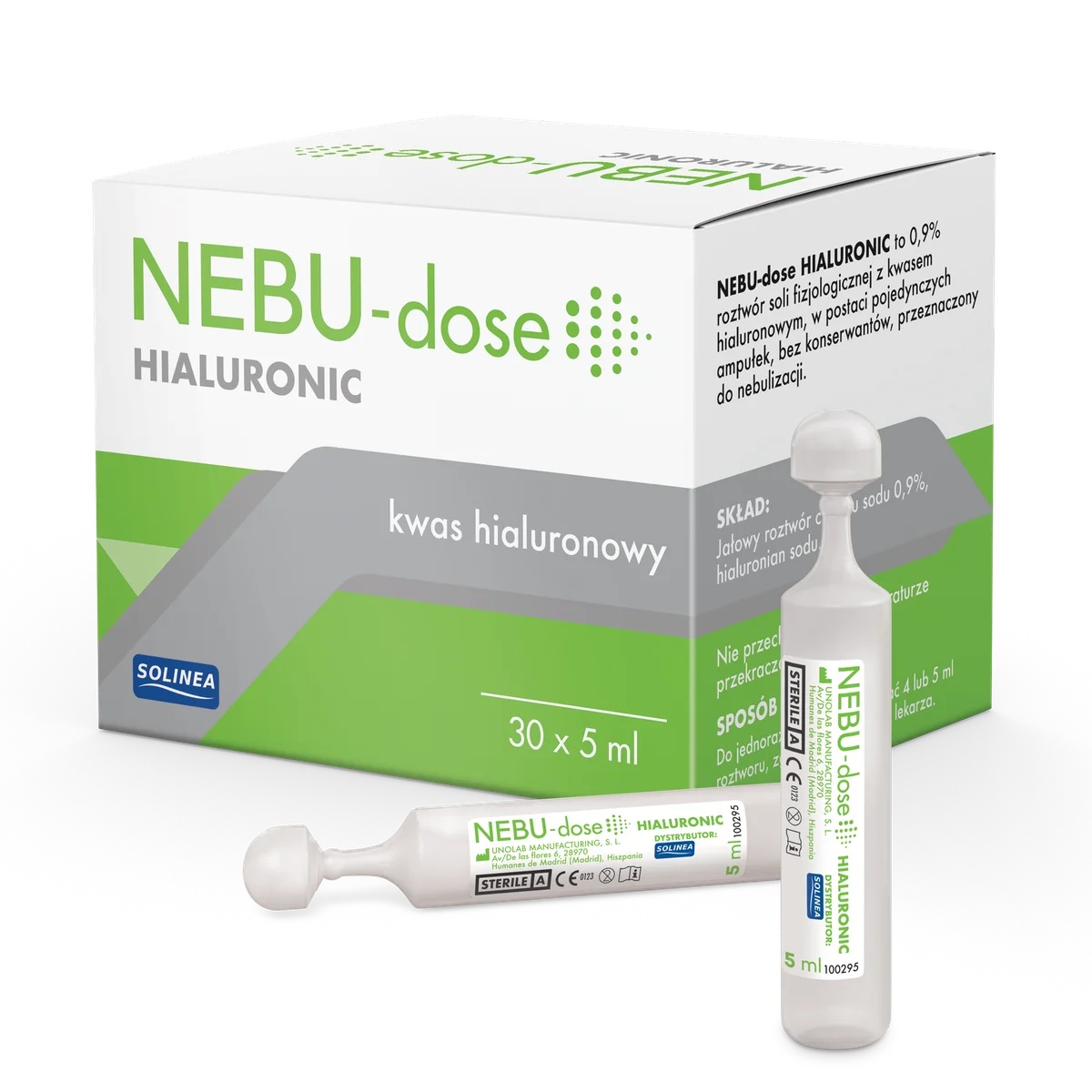 Nebu-Dose Hialuronic, roztwór do inhalacji, 30 ampułek x 5 ml - wapteka.pl