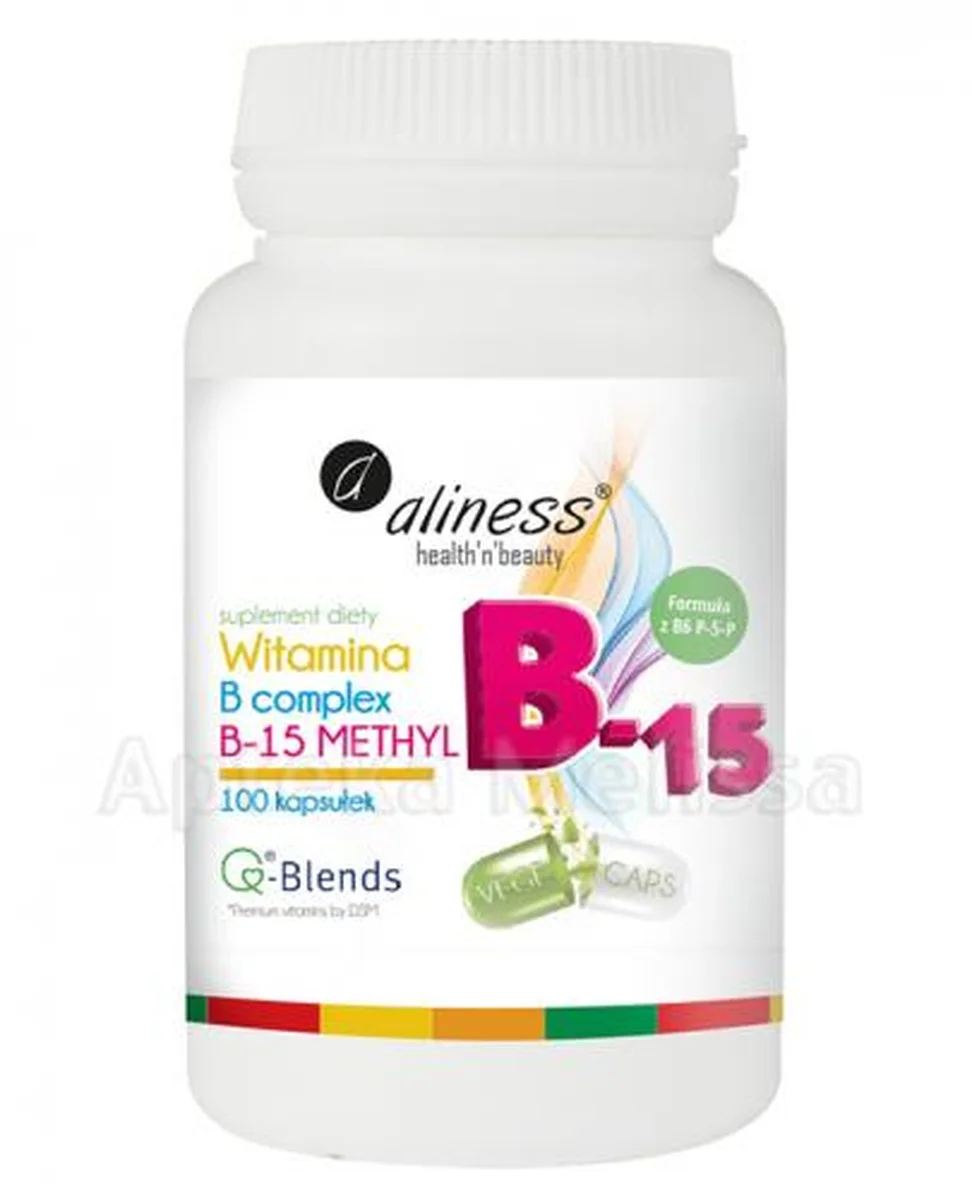 Aliness Witamina B complex B-15 Methyl 100 kapsułek - wapteka.pl