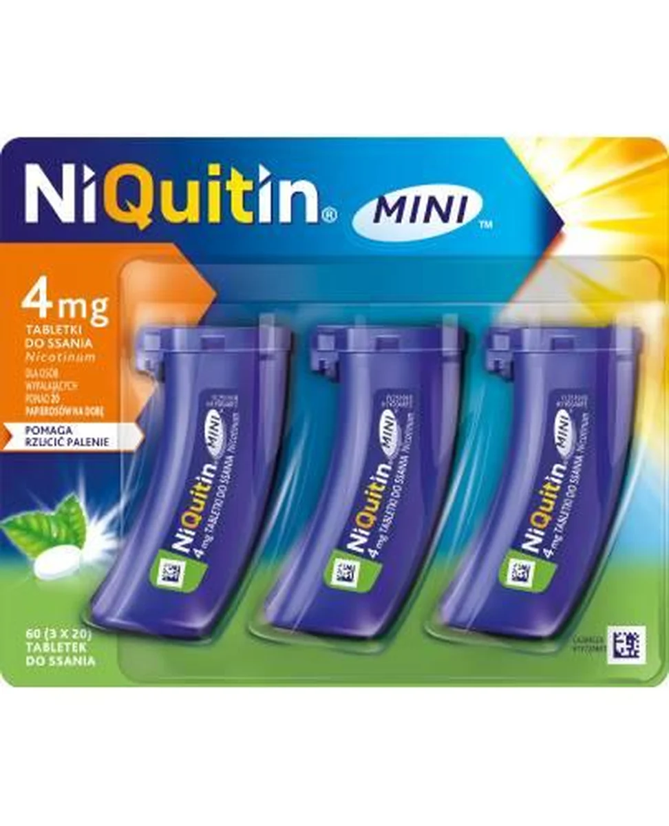 NiQuitin mini 4 mg, 60 sztuk - melisa.pl