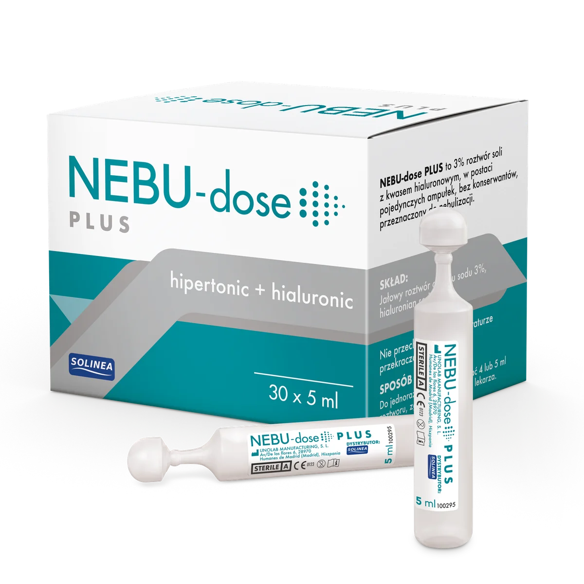Nebu-Dose Plus 3% roztwór soli z kwasem hialuronowym, ampułki 30x 5 ml ...