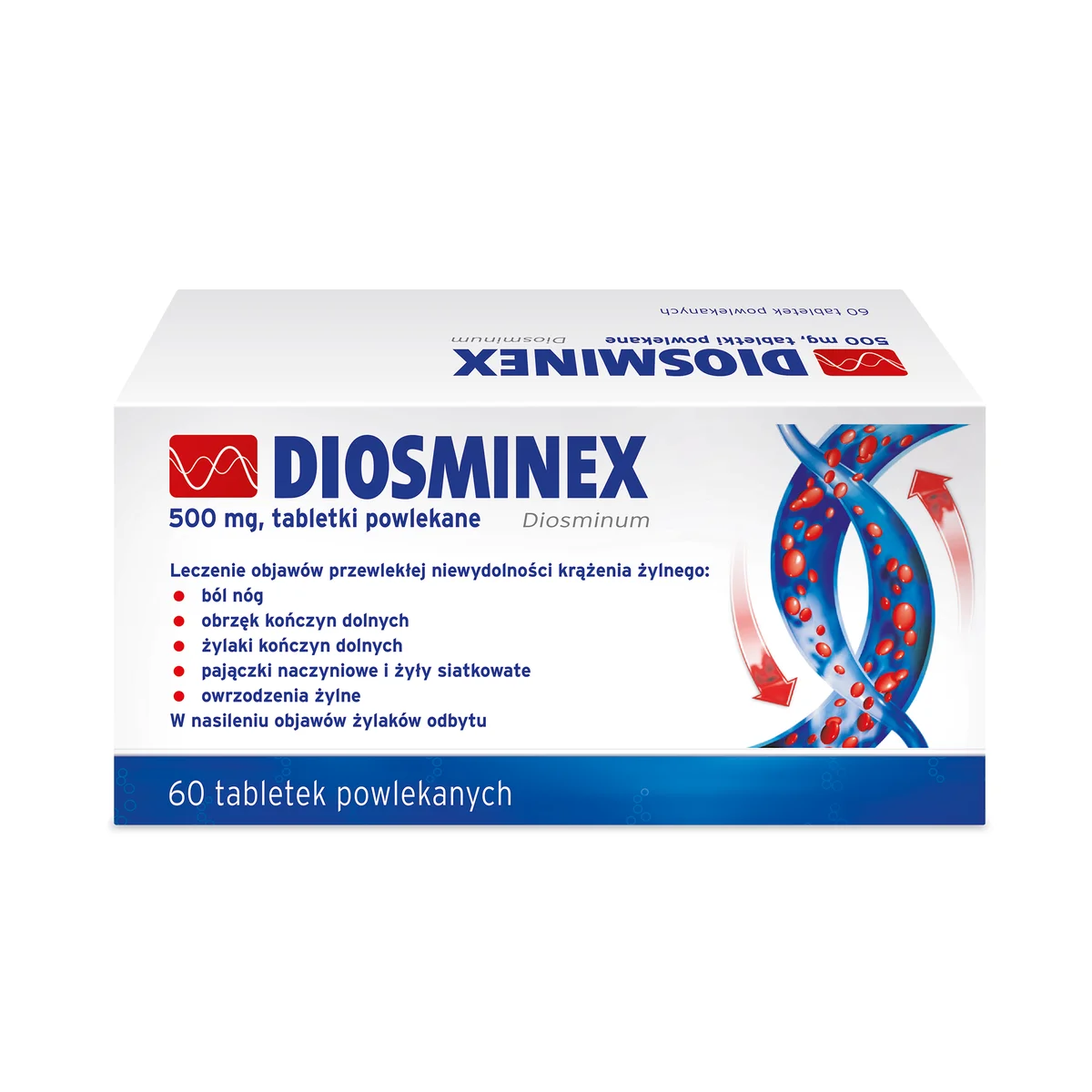 Diosminex 500 mg 60 tabletek - wapteka.pl