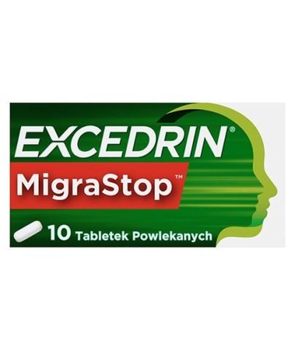 Excedrin Migra Stop 250 mg + 250 mg + 65 mg tabletki przeciwbólowe 10 ...