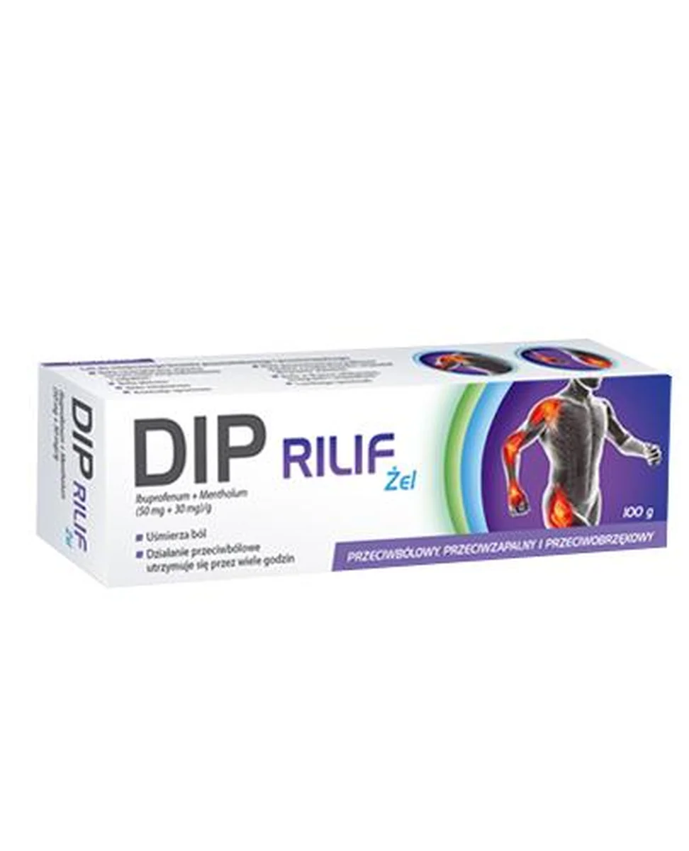 Dip Rilif, (50 mg+30 mg/g), żel, 100 g (tuba) - melisa.pl