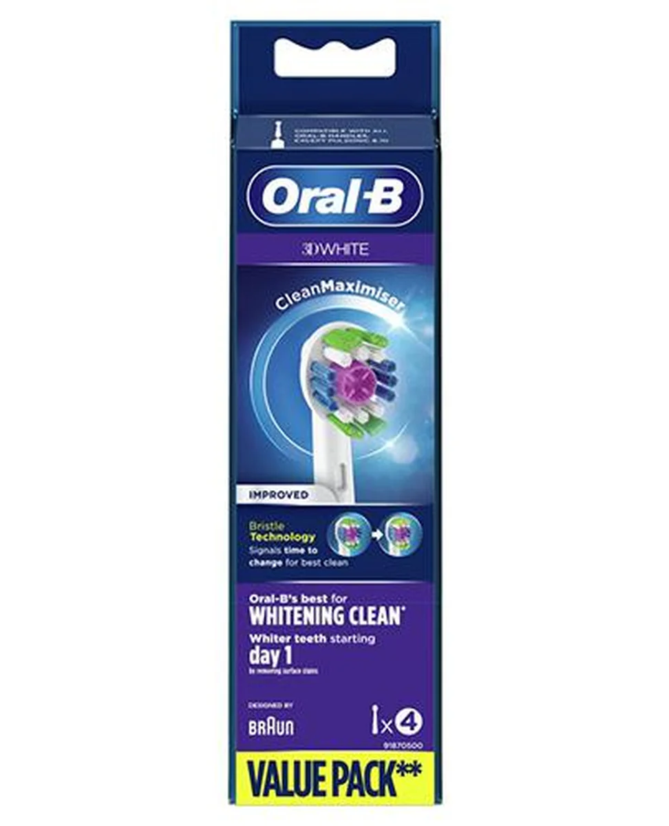 Oral-B 3D Clean Maximiser EB4 Końcówki do szczoteczki elektrycznej, 4 ...