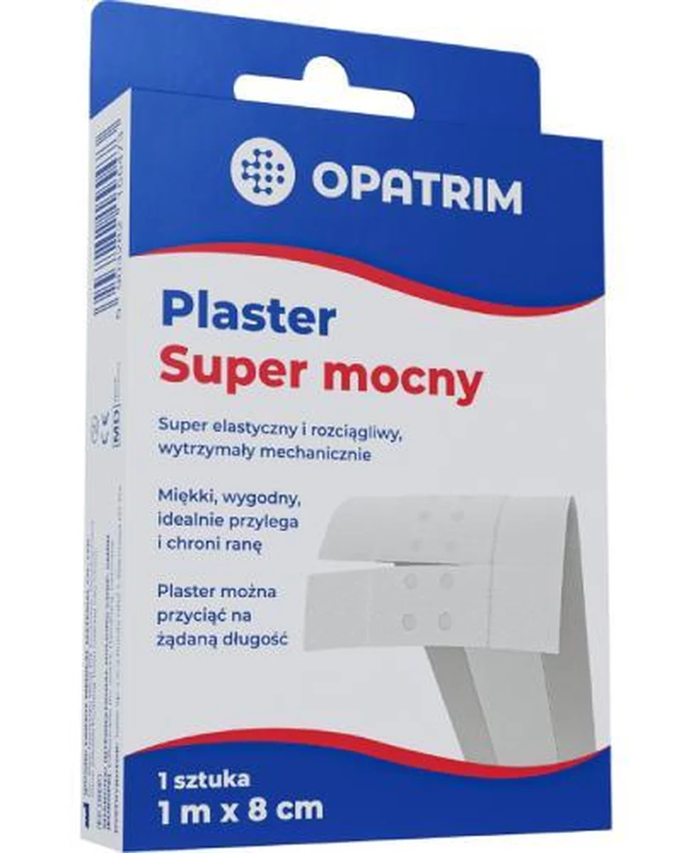 Opatrim plaster super mocny 1 m x 8 cm, 1 sztuka - wapteka.pl