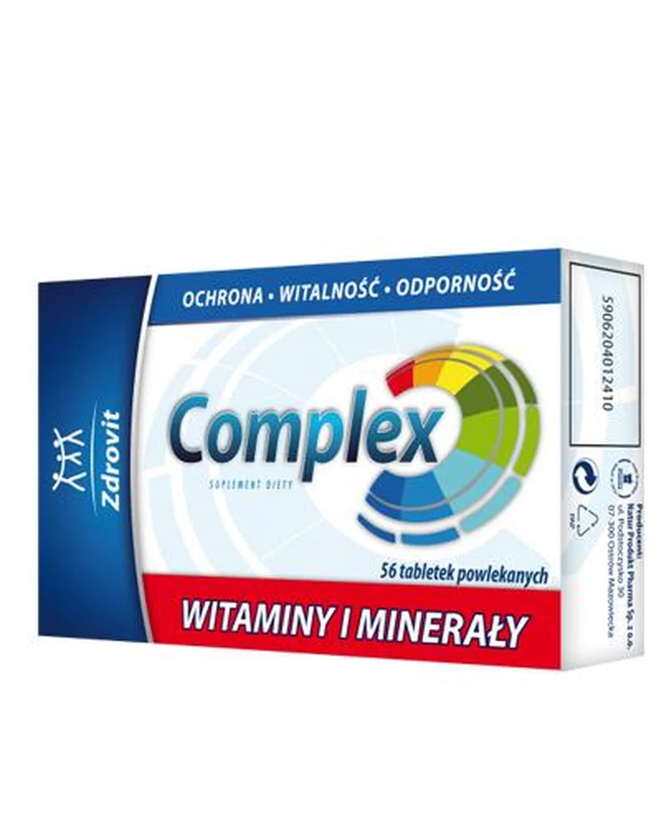 Zdrovit Complex Witaminy i Minerały, tabletki, 56 sztuk - wapteka.pl