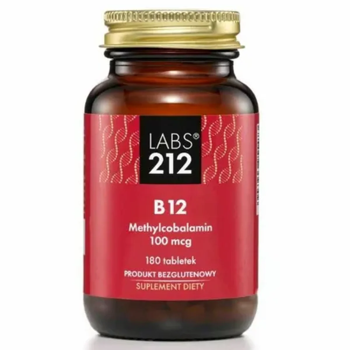 Labs212 Witamina B12 Methylcobalamin, tabletki, 180 sztuk - melisa.pl