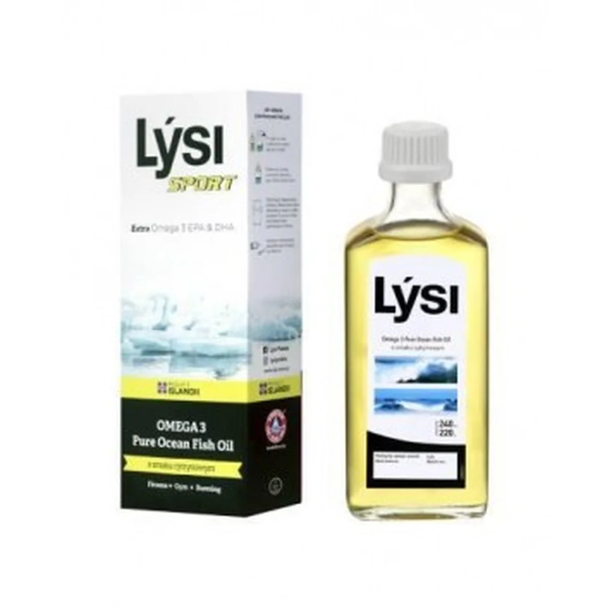 Lysi, Omega 3 Sport Pure Ocean Fish Oil, płyn, 240 ml - melisa.pl