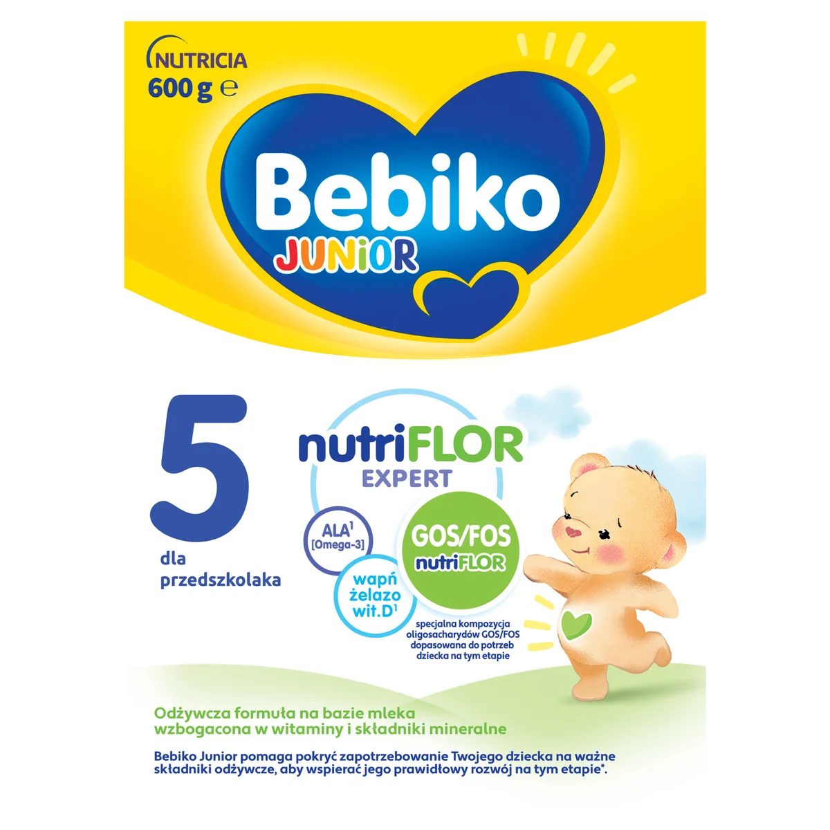 Bebiko 5 Junior mleko modyfikowane powyżej 2,5 roku życia 600 g ...