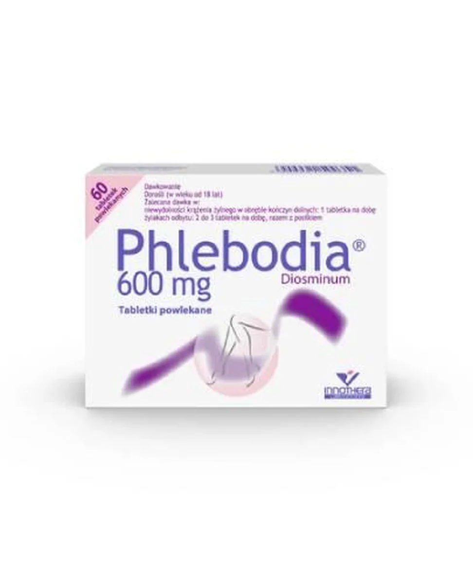 Phlebodia 600 mg 60 tabletek powlekanych - wapteka.pl