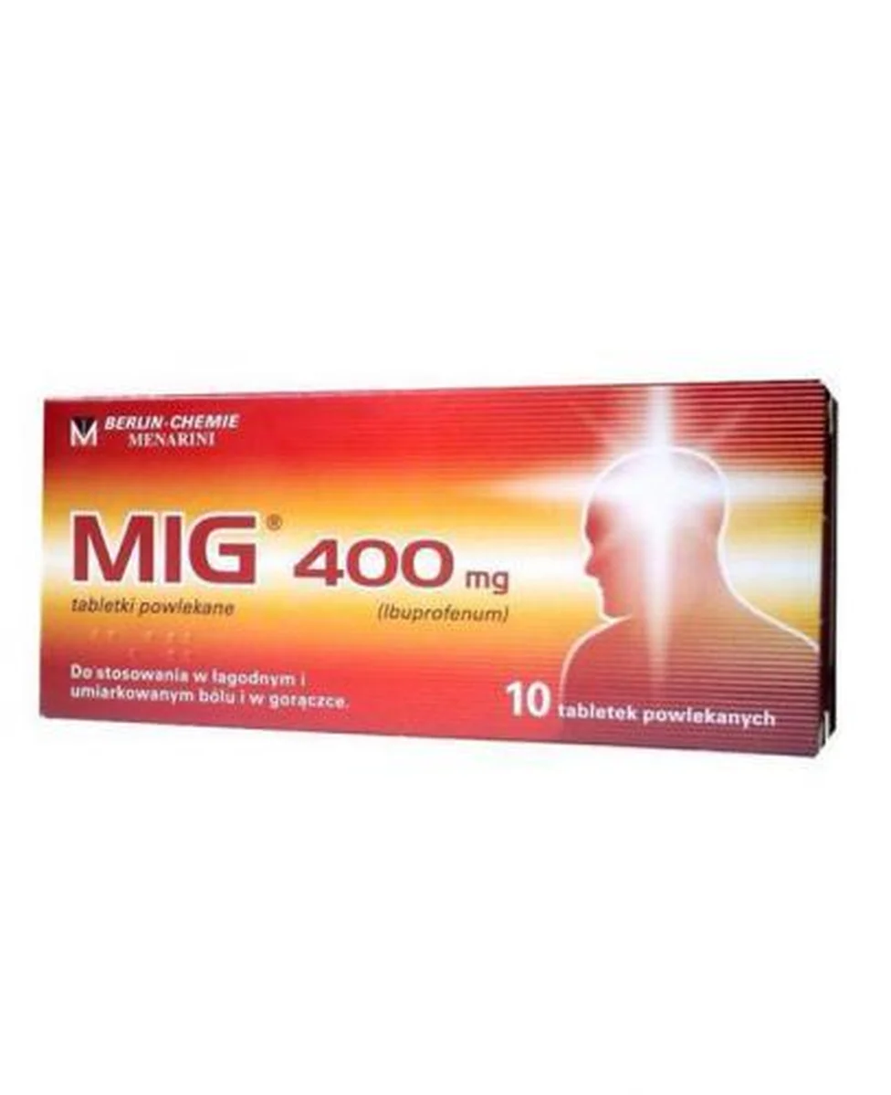 MIG 400 mg - ibuprofen - 10 tabl. - melisa.pl