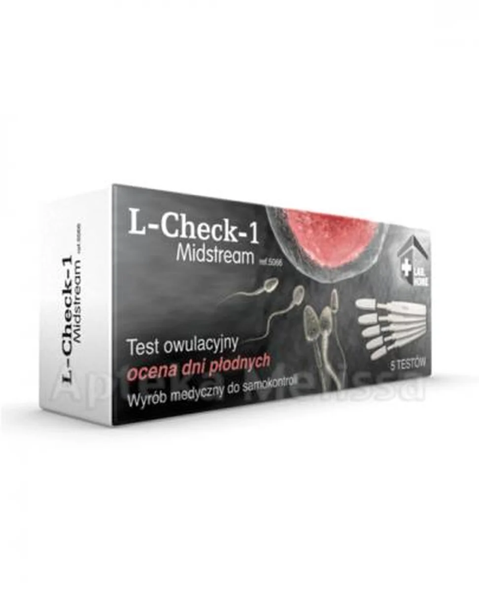 LabHome L-Check-1 Midstream, test owulacyjny ocena dni płodnych, 5 ...