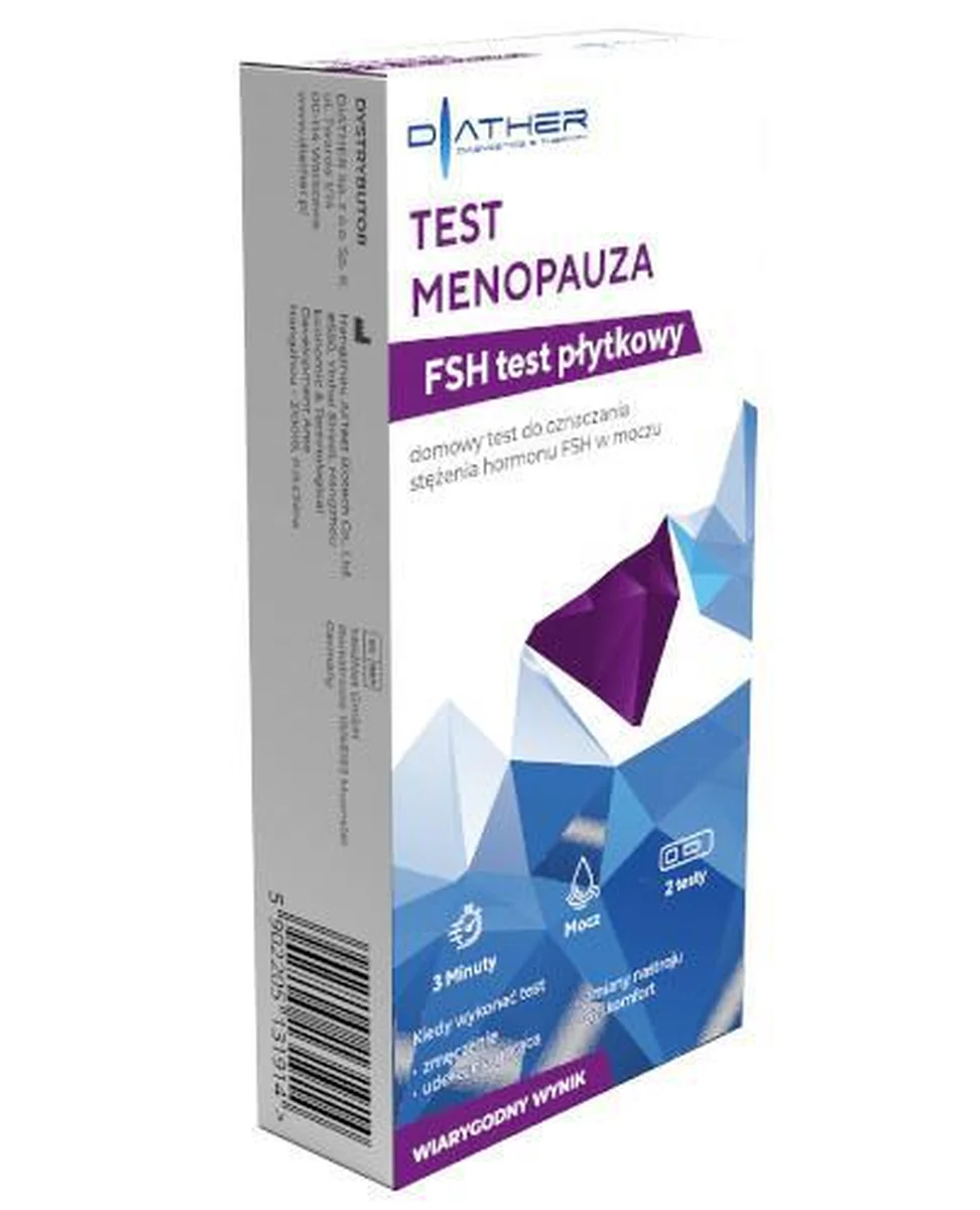 Diather Test Menopauza FSH FFS-102H Test płytkowy - 2 szt. - cena ...