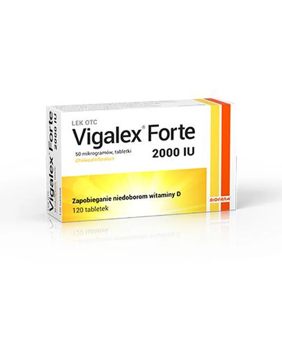 Vigalex Forte, 2000 IU, tabletki, 120 sztuk - melisa.pl