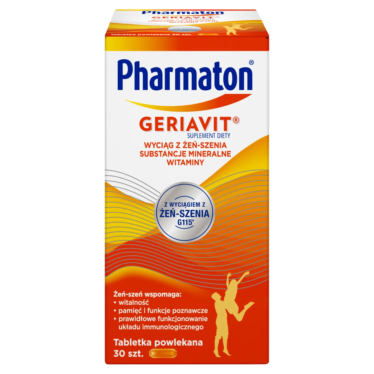 Pharmaton Geriavit 30 tabletek powlekanych - wapteka.pl