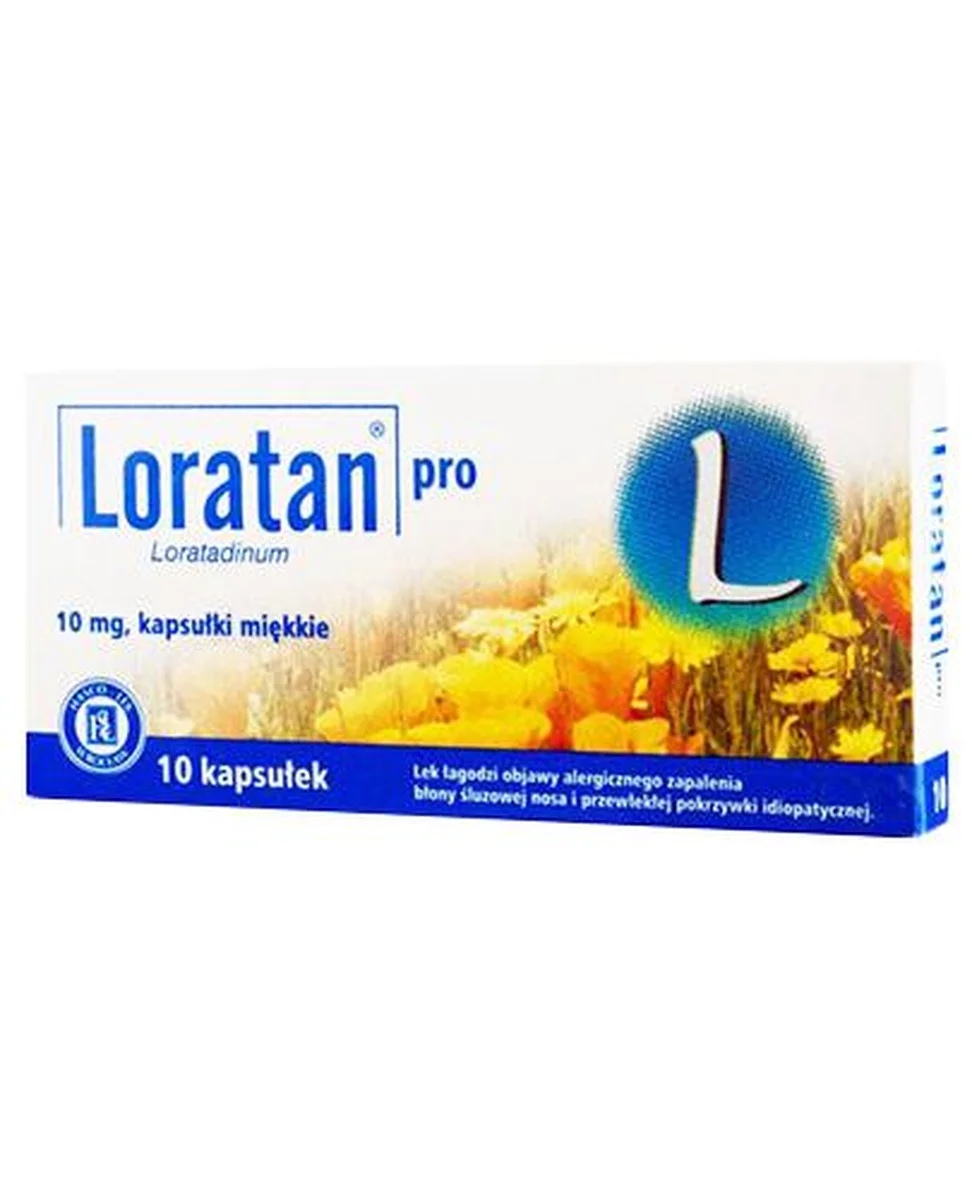 LORATAN PRO 10 mg - 10 kaps., lek przeciwalergiczny - melisa.pl