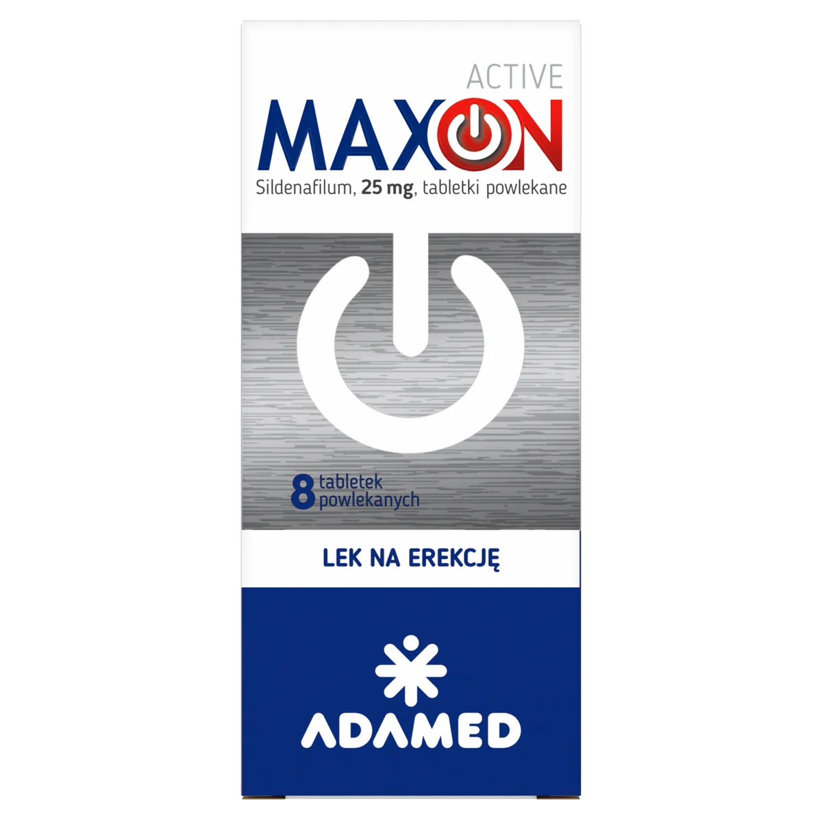 Maxon Active, 25 mg, tabletki powlekane, 8 sztuk - melisa.pl