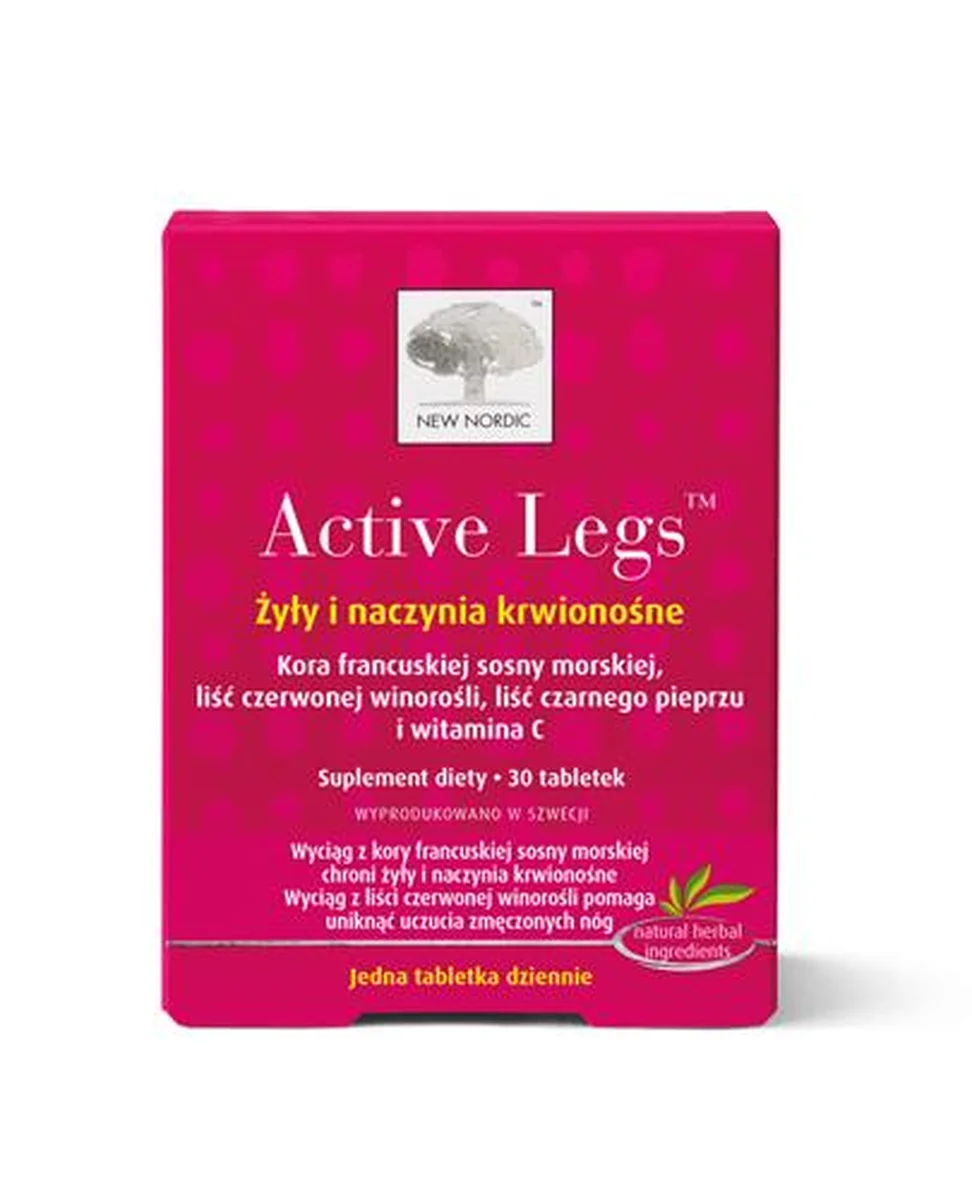 Active Legs Żyły i naczynia krwionośne 30 tabletek - wapteka.pl