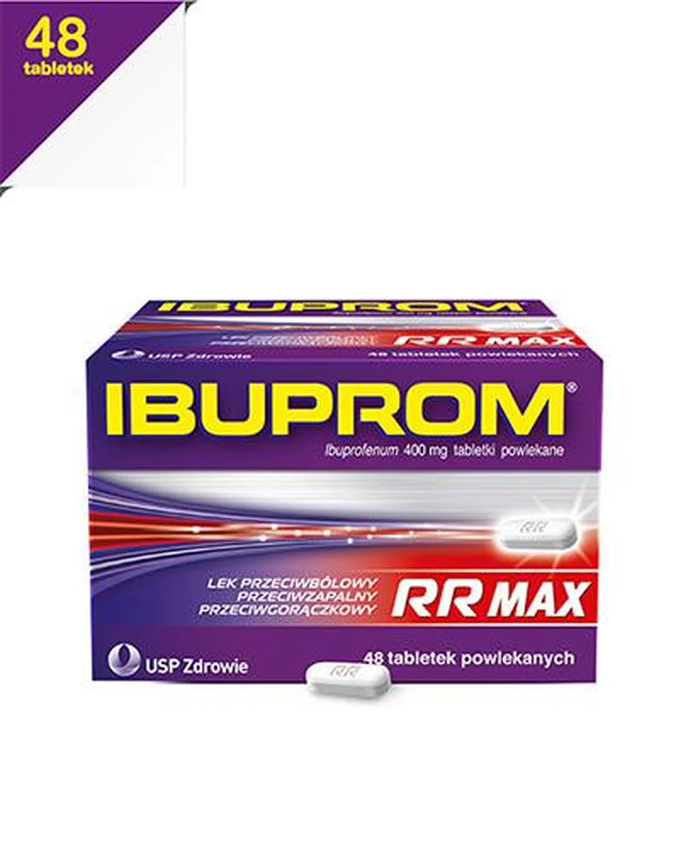 Ibuprom RR Max (Ibuprom RR), 400 mg, tabletki powlekane, 48 sztuk ...