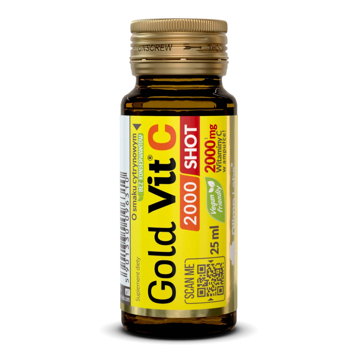 Olimp Labs, Gold-Vit C 2000 Shot, smak cytrynowy, 25 ml [szkło ...