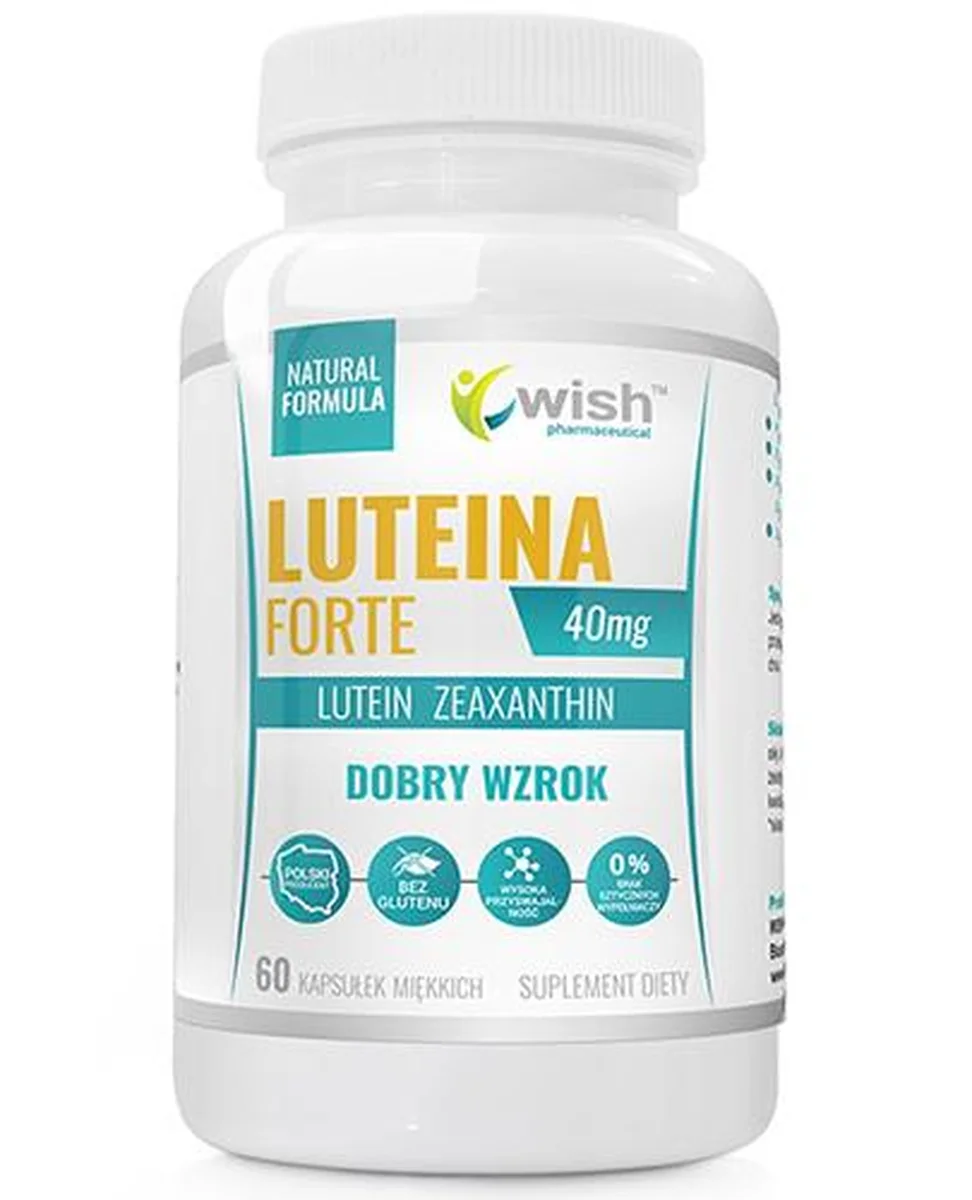 Wish Luteina Forte 40 mg - 60 kaps.- cena, opinie, dawkowanie - melisa.pl