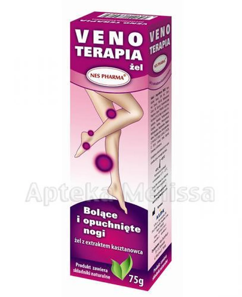 VENO TERAPIA Żel na bolące i opuchnięte nogi - 75 g - melisa.pl