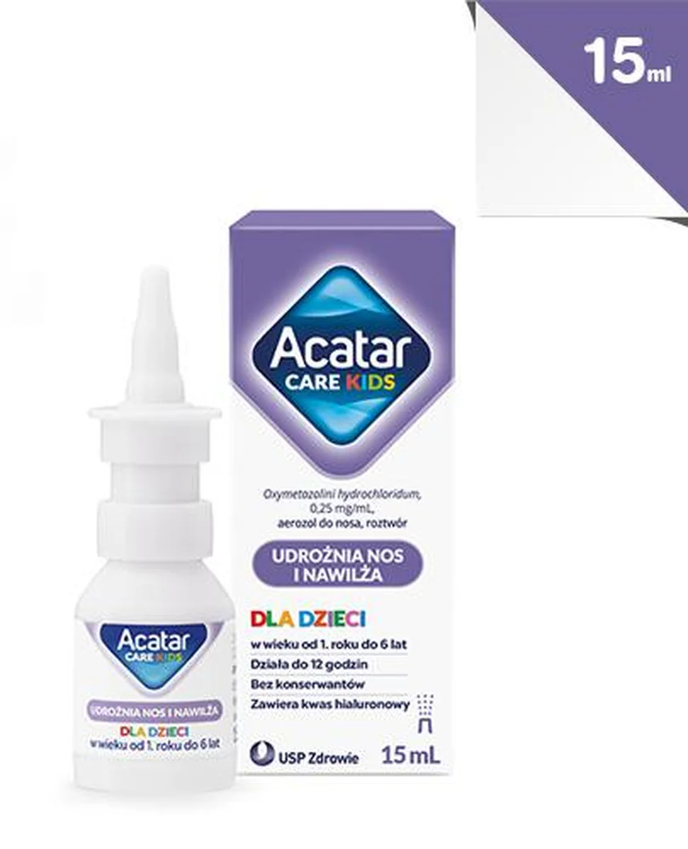 Acatar Care Kids, 0,25 mg/ml, aerozol do nosa, 15 ml - melisa.pl