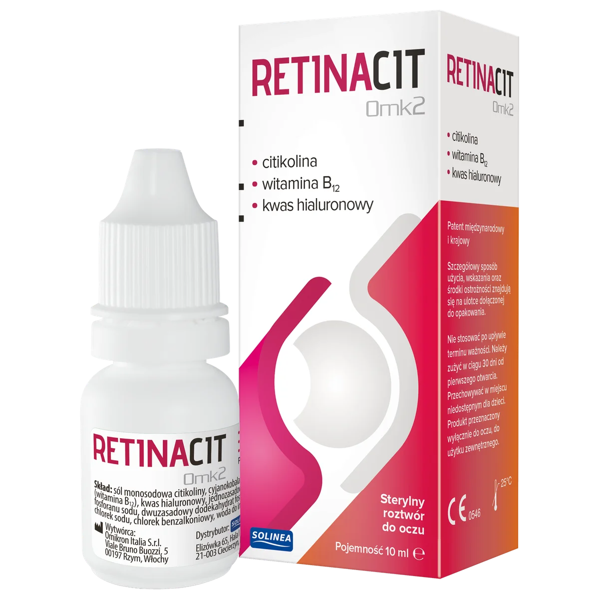 RetinaCit Omk2 sterylny roztwór do oczu 10 ml - wapteka.pl
