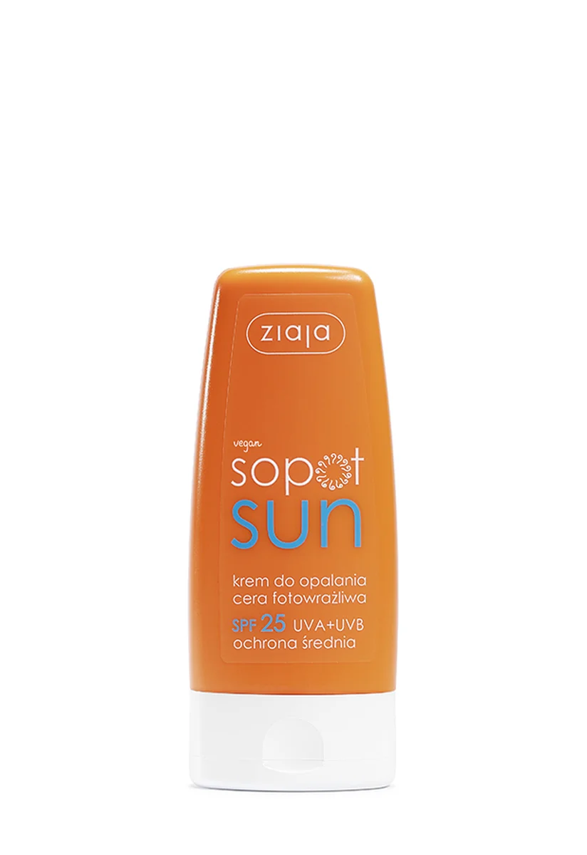 Ziaja Sopot Sun krem do opalania cera fotowrażliwa SPF25 60 ml - wapteka.pl