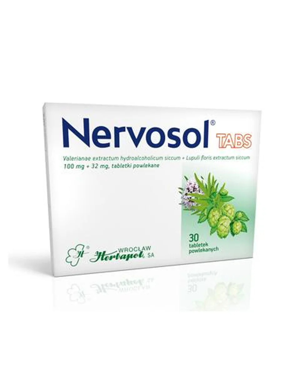 Nervosol TABS 30 tabletek powlekanych - wapteka.pl