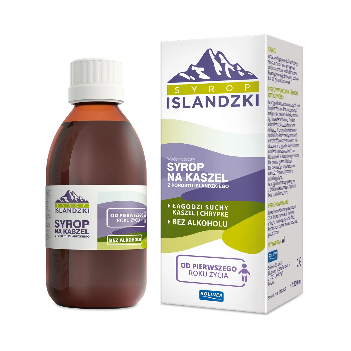 SYROP ISLANDZKI, Syrop na kaszel, 200 ml - melisa.pl