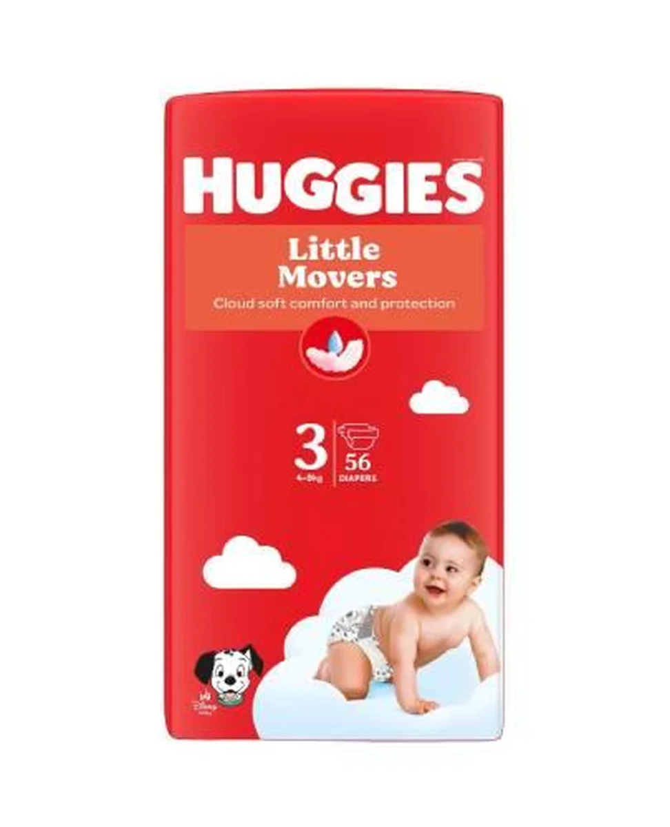HUGGIES ULTRA COMFORT 3 Pieluchy 5-8 kg, 56 sztuk - melisa.pl