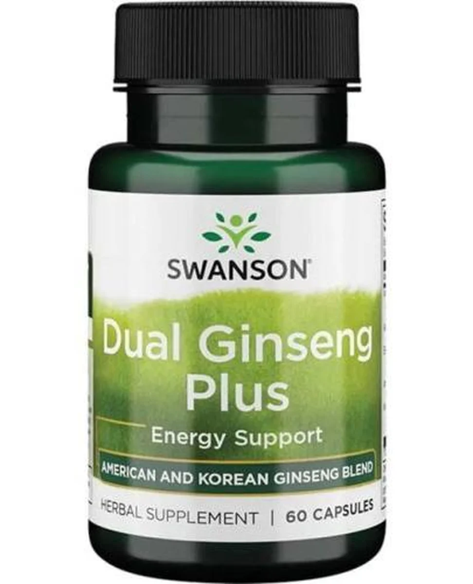 SWANSON Dual Ginseng Plus - 60 kaps. - melisa.pl