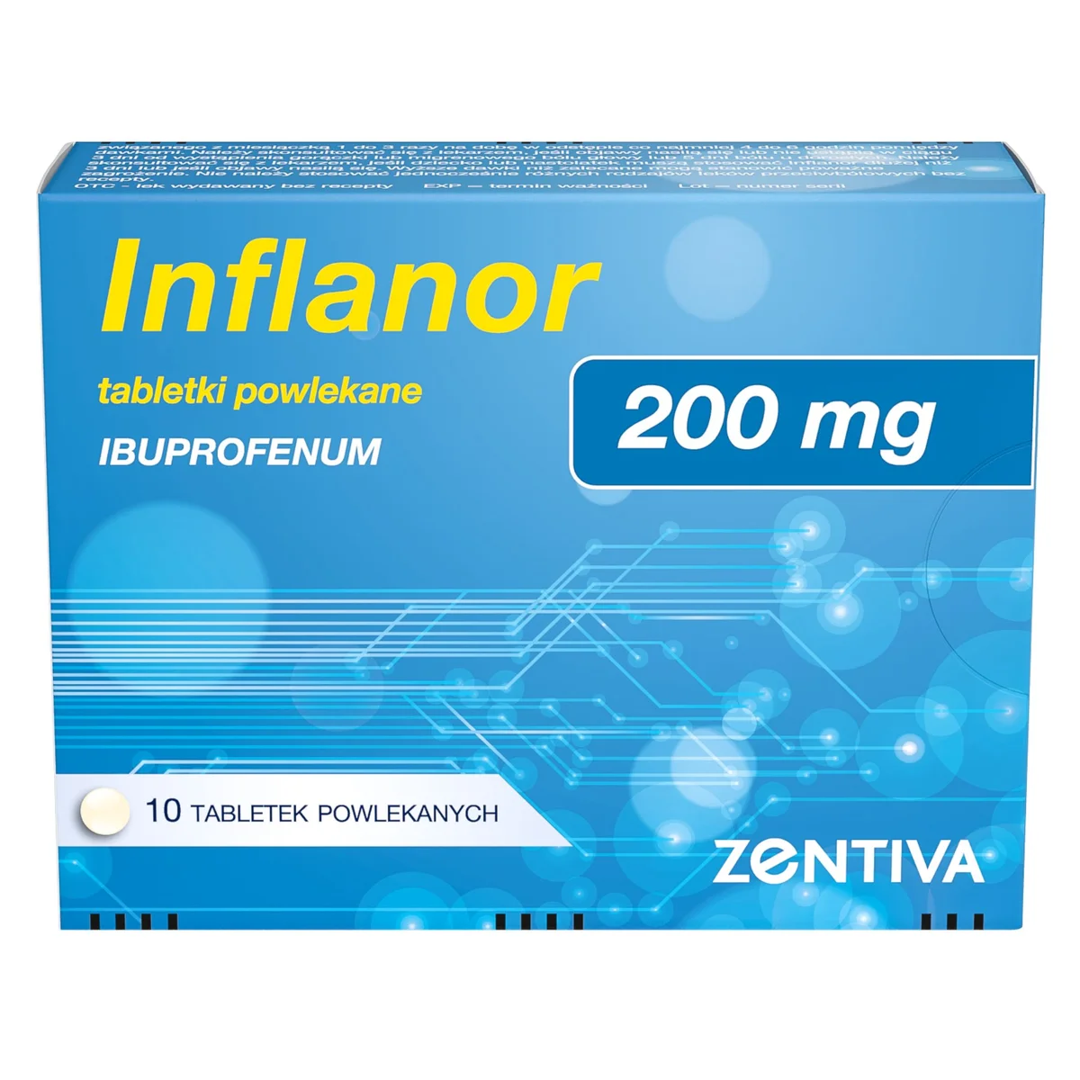Inflanor 200 mg, 10 tabletek - melisa.pl
