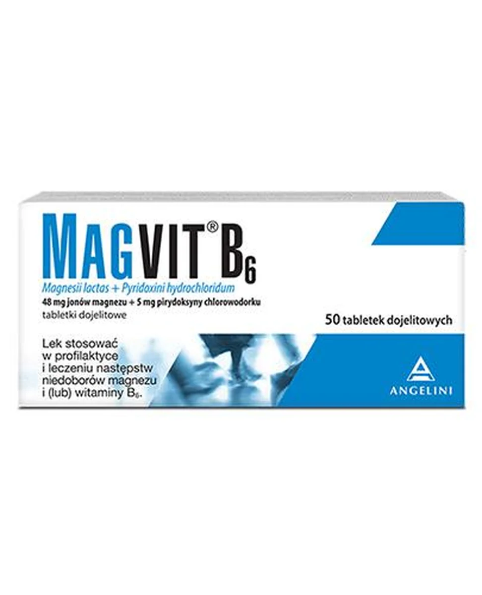 Magvit B6, tabletki dojelitowe, 50 sztuk - melisa.pl