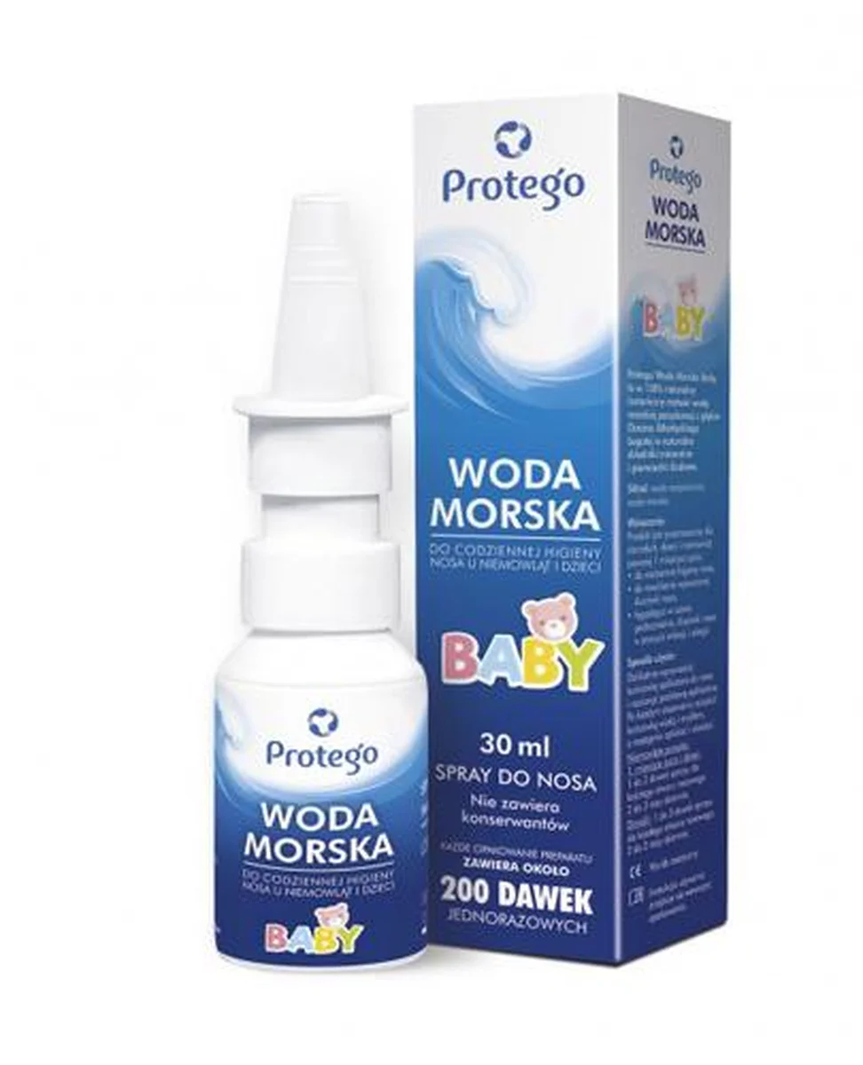 Protego, Woda morska Baby, spray do nosa, 30 ml - melisa.pl