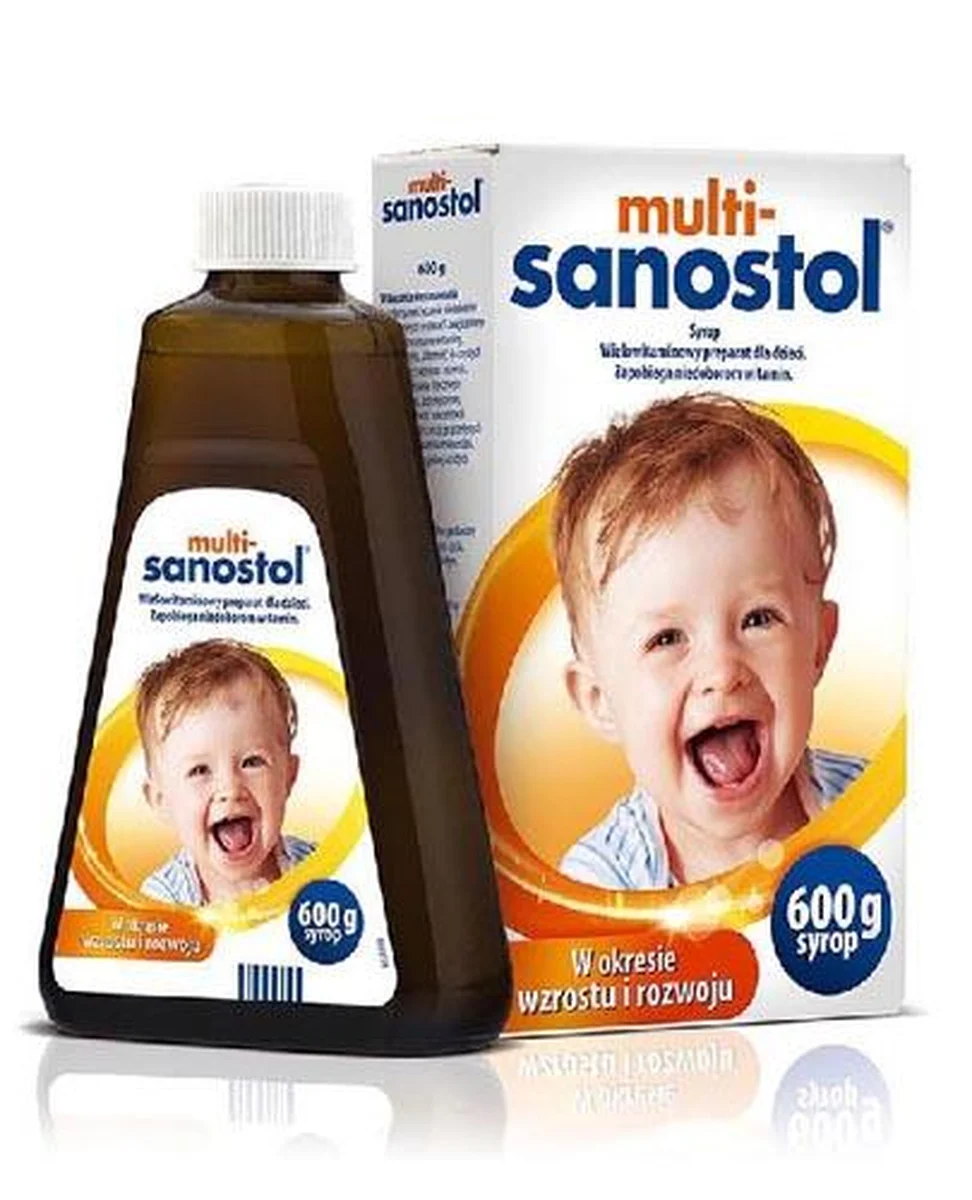 Multi Sanostol syrop witaminowy z wapniem dla dzieci powyżej 1 roku ...