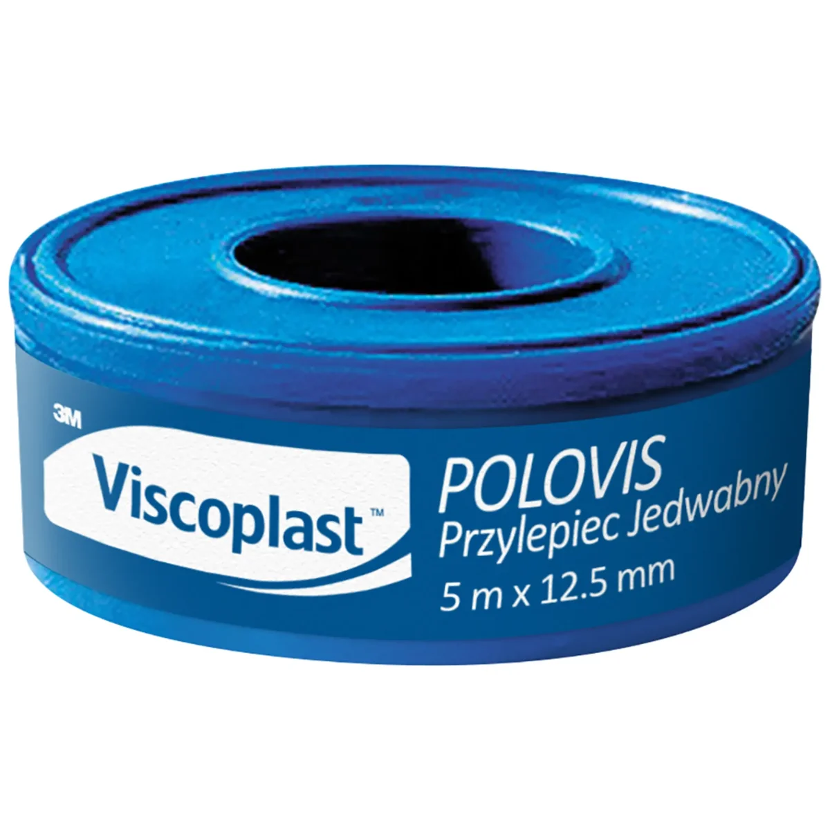 Viscoplast Polovis Przylepiec jedwabny 5 m x 12,5 mm, 1 sztuka - melisa.pl