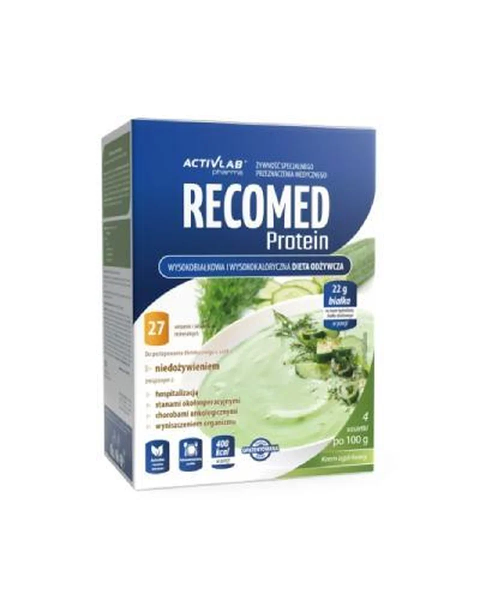 Recomed Protein smak ogórkowy, 4 saszetki - melisa.pl