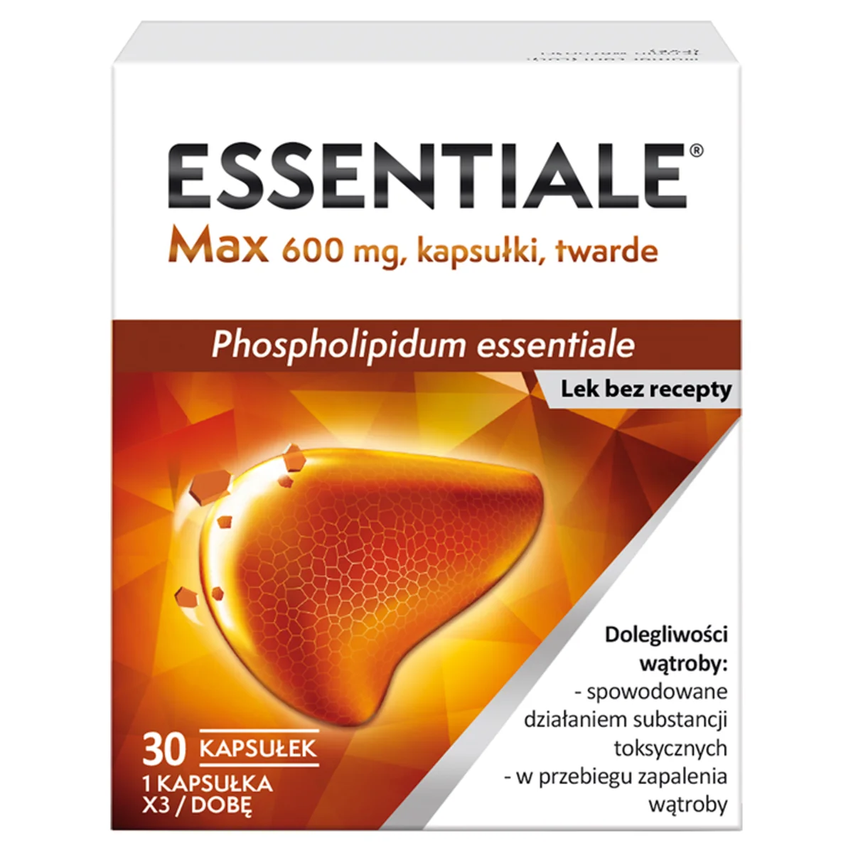 Essentiale Max 600 mg, kapsułki, 30 sztuk - melisa.pl