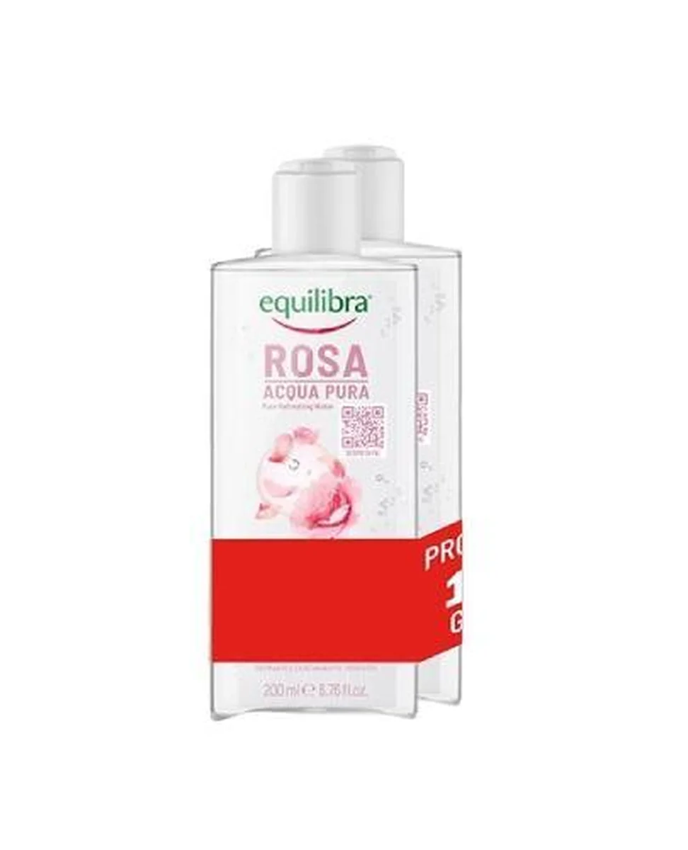 EQUILIBRA Odświeżająca czysta woda różana 200 ml + Odświeżająca czysta woda różana 200 ml ...